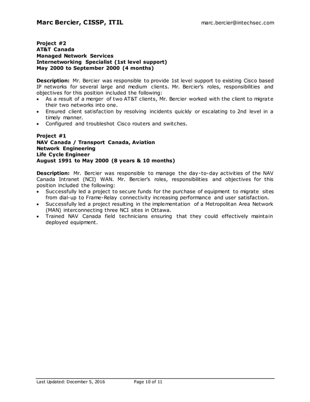 RESUME - Marc Bercier - Long | PDF