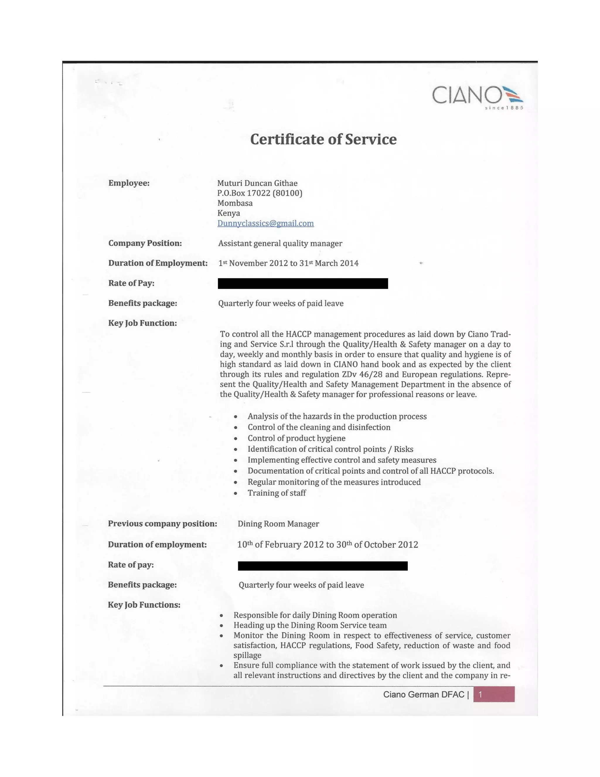 Certificate of service .... | PDF