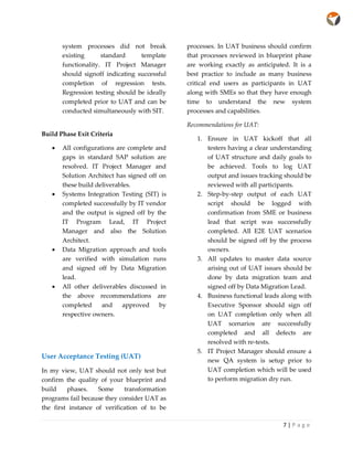 SAP Business Transformations - Mandrekar | PDF