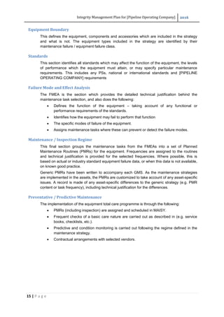 Integrity Management Plan for Pipeline-G03178 Idzuari Azli | PDF
