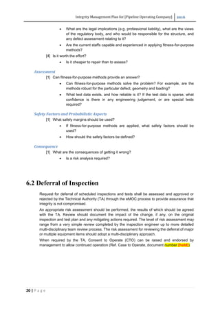 Integrity Management Plan for Pipeline-G03178 Idzuari Azli | PDF