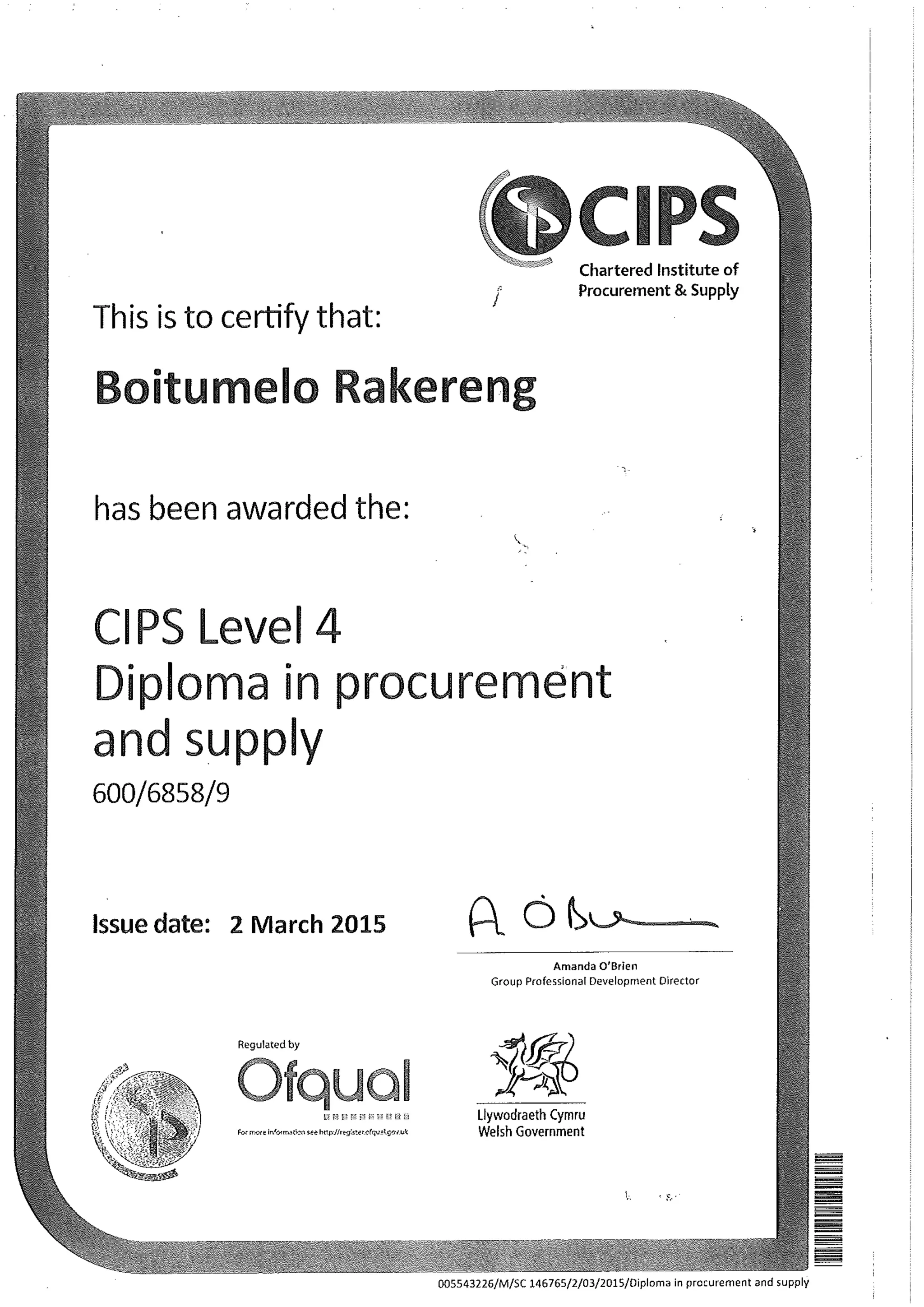 CIPS LEVEL 4 CERTIFICATE | PDF