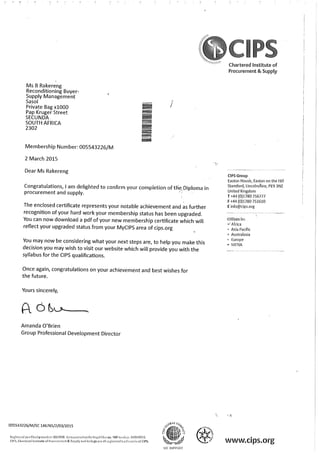 CIPS LEVEL 4 CERTIFICATE | PDF