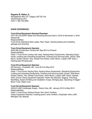 Class 1 Resume PDF file 1 | PDF | Woodworking | Arts and Crafts