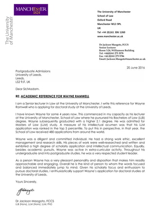 Leeds-Wayne-Houkes-June 2016-Reference | PDF