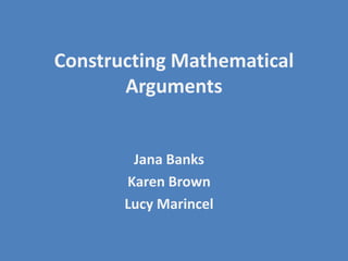 Creating Math Arg 5_1_15 *pubilc | PPTX | Educational Assessment | Education