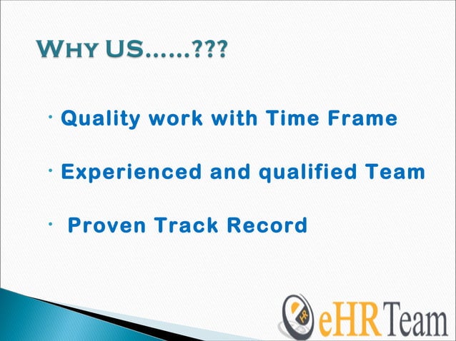 WHY eHR Team | PPT