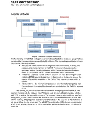 EMCS Design Documentation - ESE381 | PDF