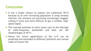 Li-Fi Technology For Efficient Networking | PPTX | Computer Networking ...