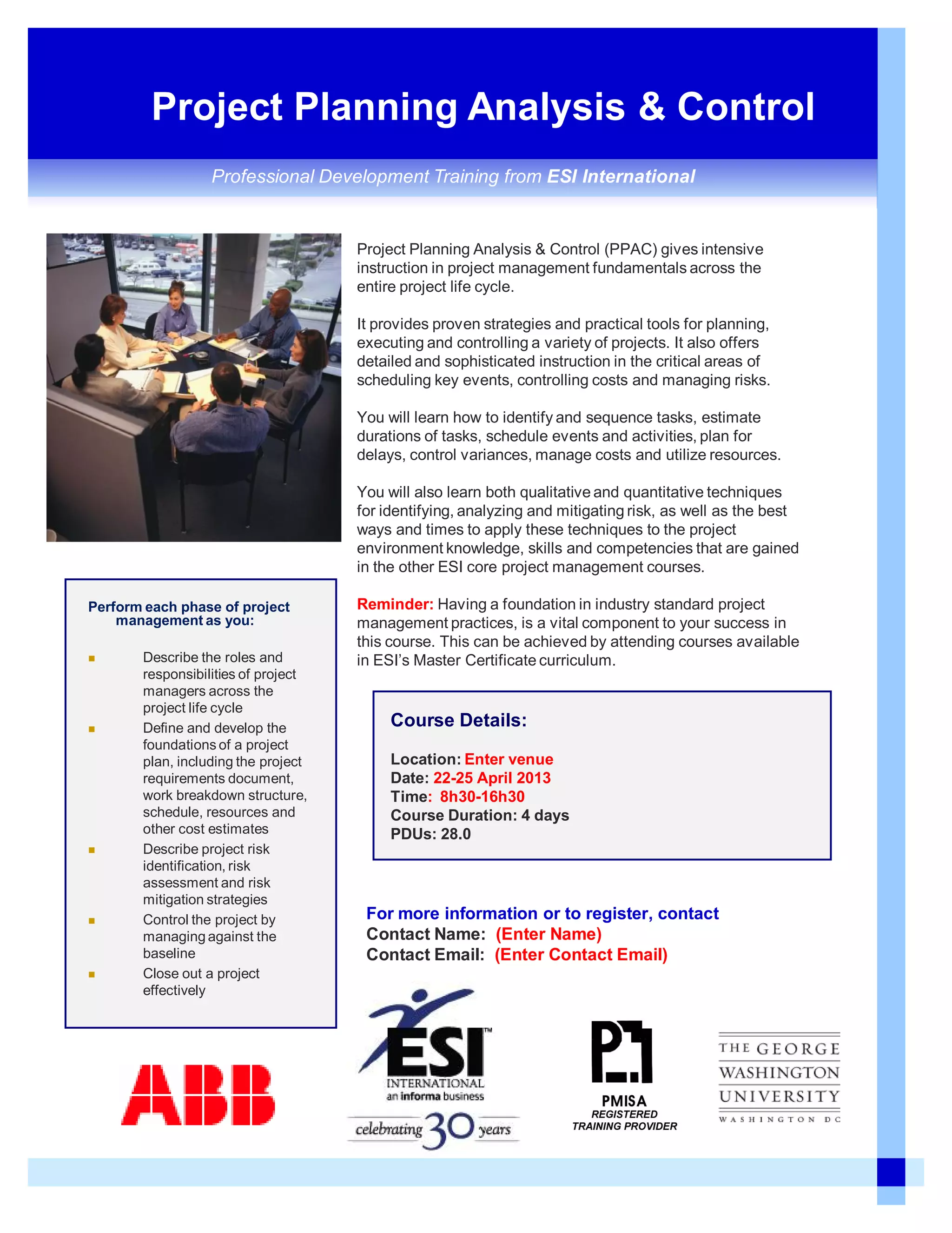 ESI- PPAC Brochure | PDF