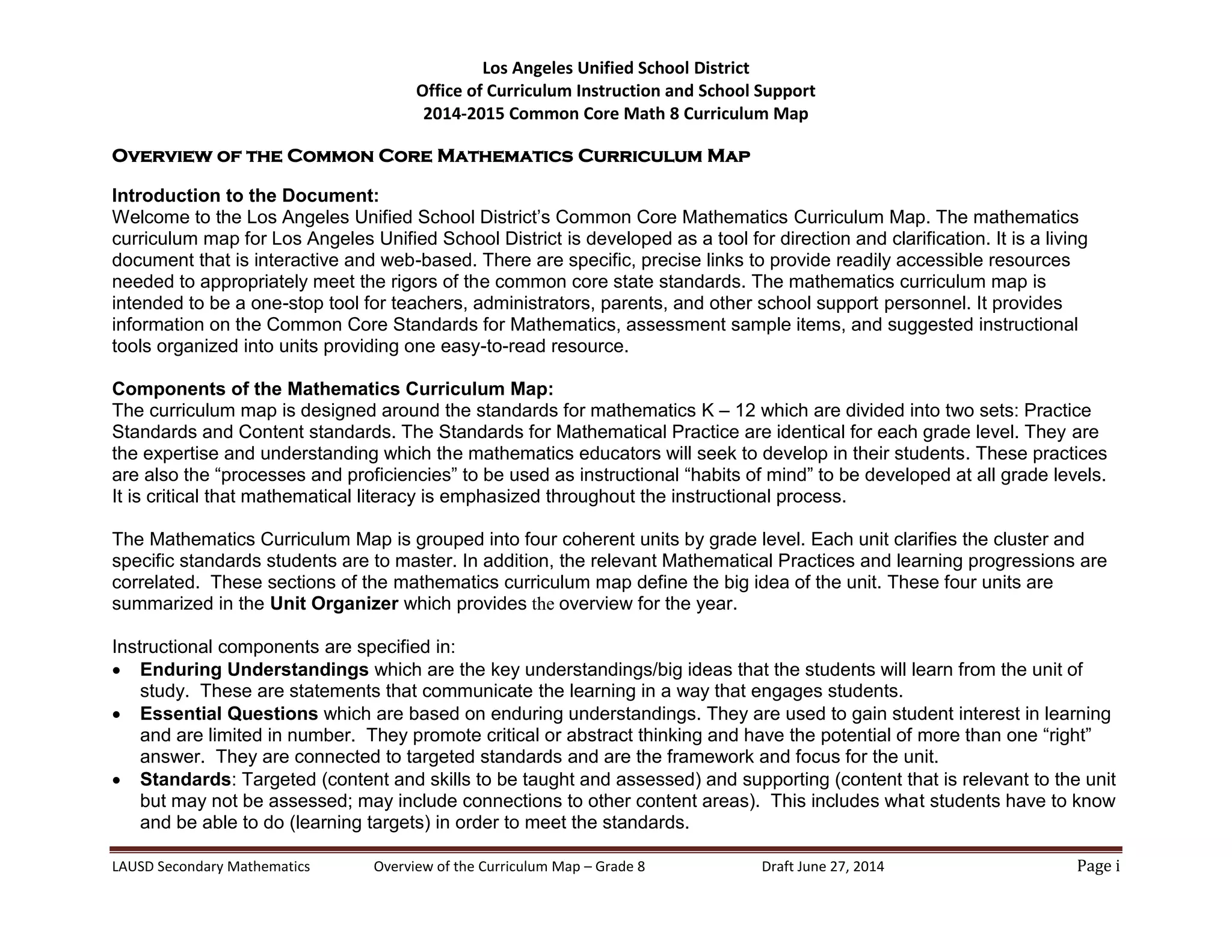 CC Math 8 Curriculum Map_3_17_15 | PDF