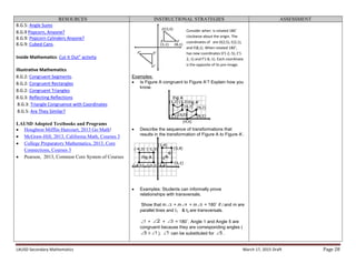 CC Math 8 Curriculum Map_3_17_15 | PDF | Educational Assessment | Education