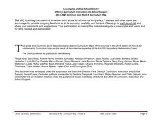 CC Math 8 Curriculum Map_3_17_15 | PDF | Educational Assessment | Education
