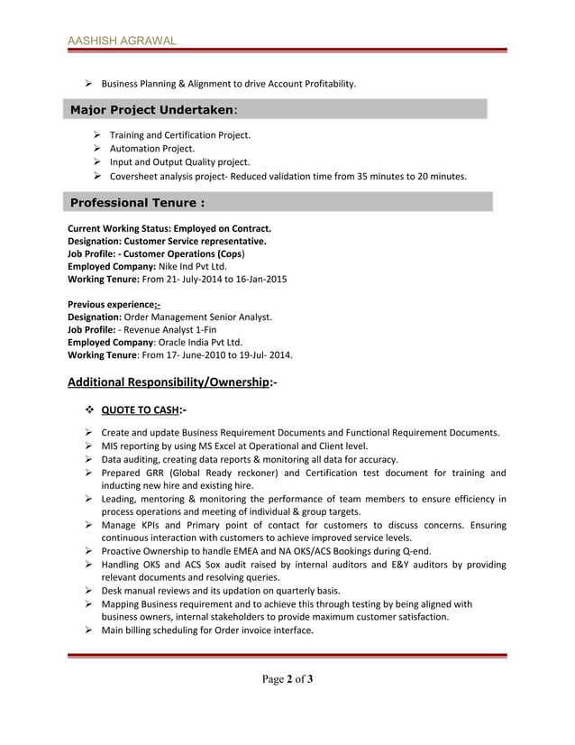 Curriculum vitae Aashish | PDF