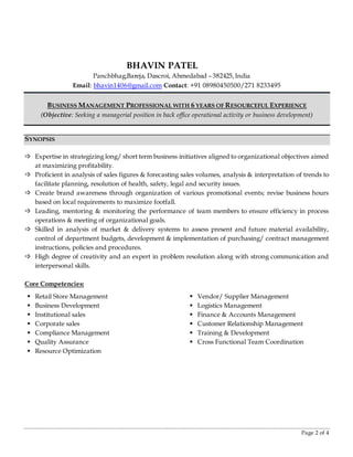 Resume - for others | DOCX