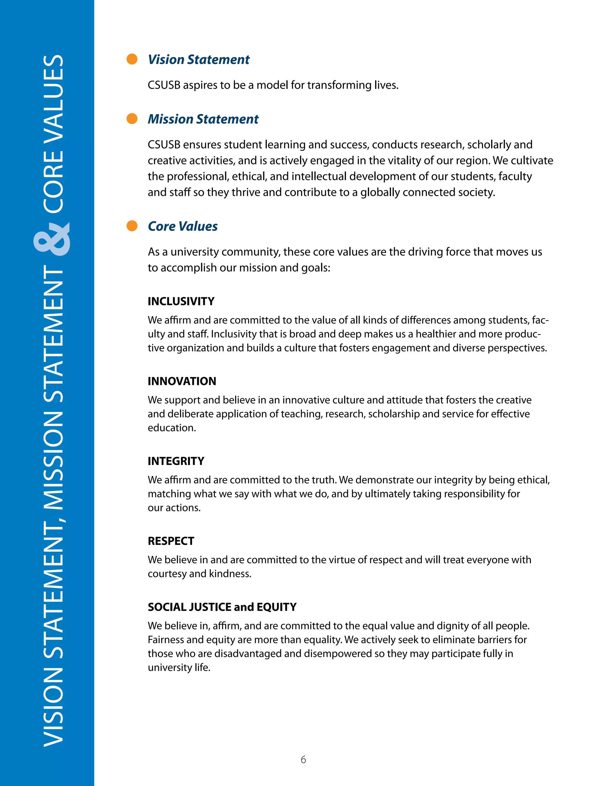 CSUSB Strategic Plan 2015-2020 | PDF