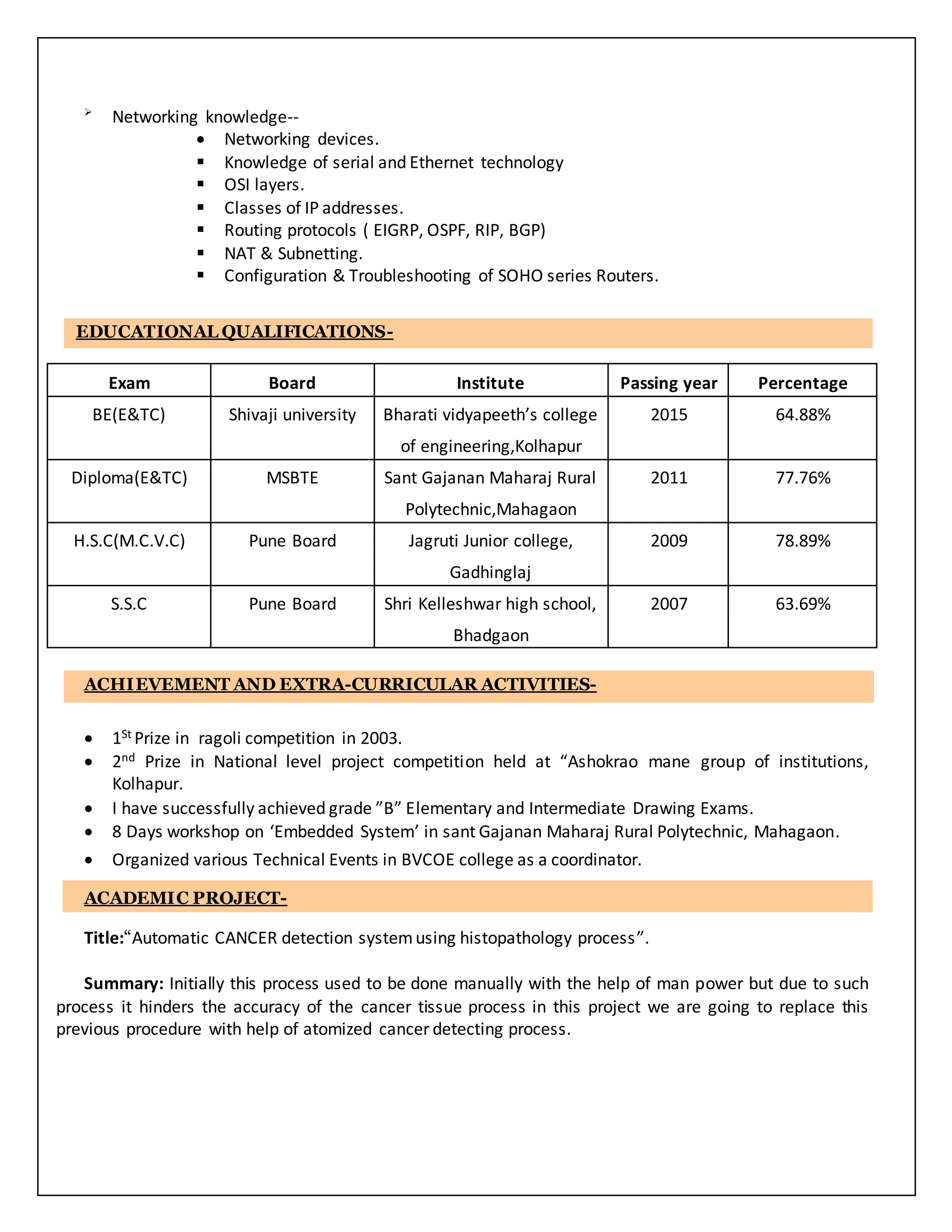 updated resume | DOCX | Computer Networking | Computing