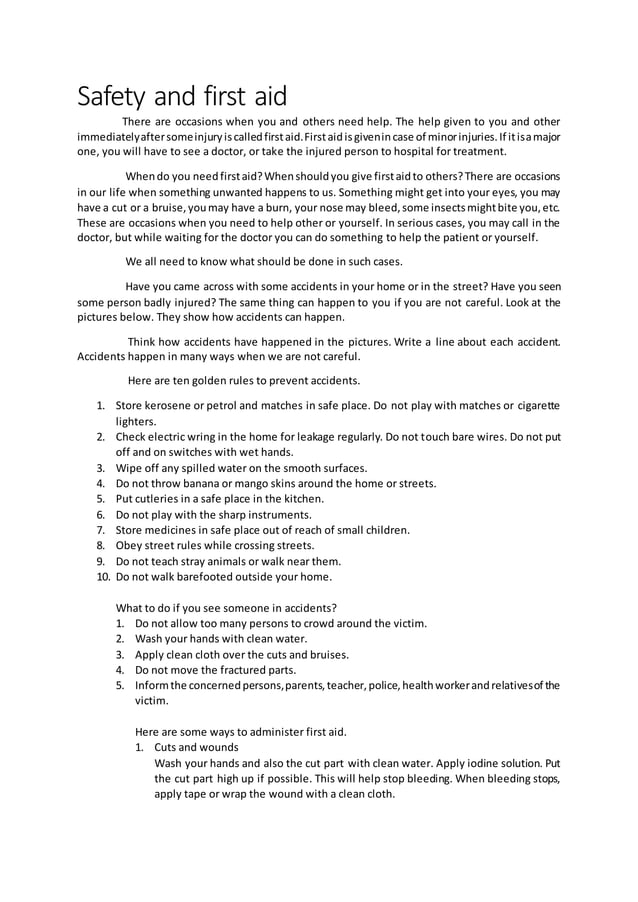 first aid | PDF
