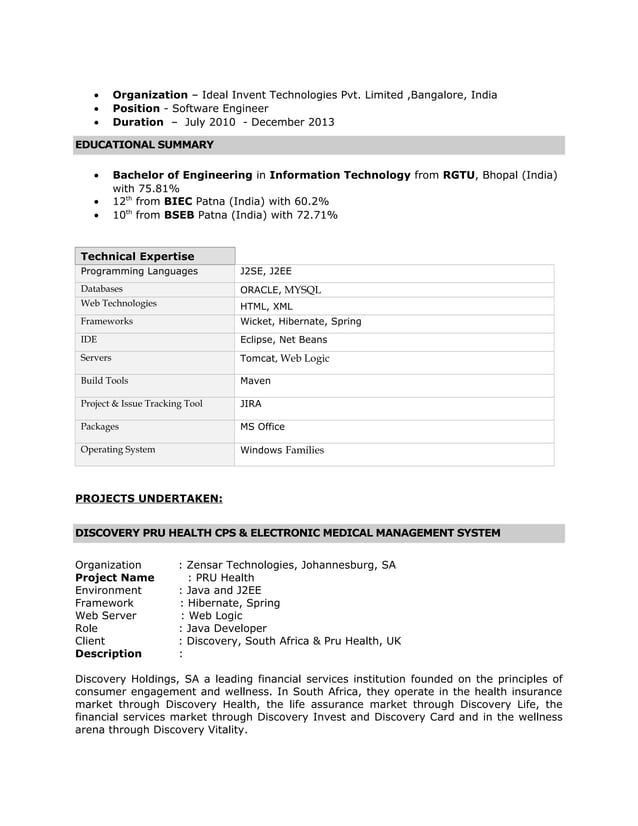 Susmita Kumari's CV | DOC | Web Development | Internet