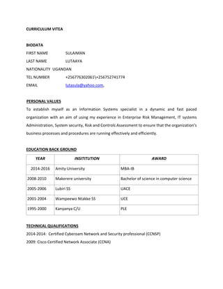 CURRICULUM VITEA | PDF