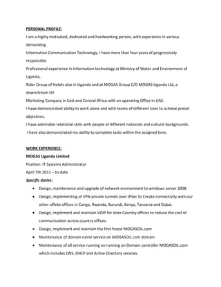 CURRICULUM VITEA | PDF