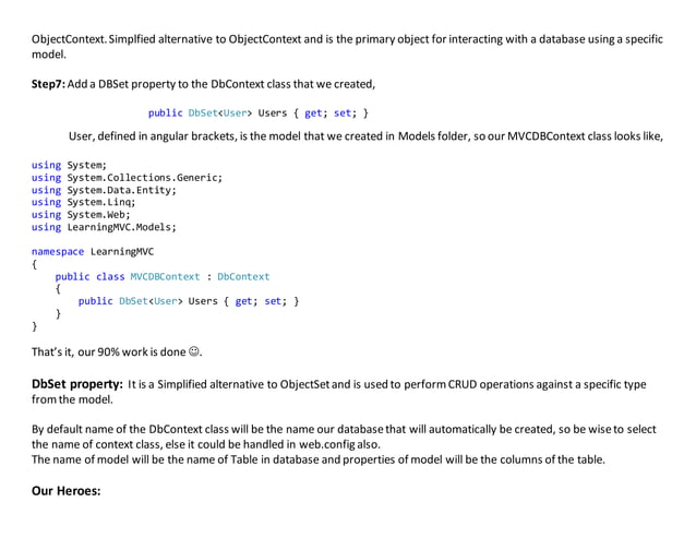 Mvc Application Using Entityframework Code First Approach Part4 Ppt