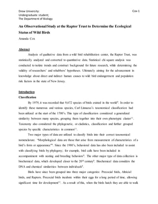 THESIS-FINAL PAPER | DOCX | Birds | Pets