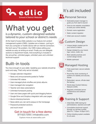 Edlio Info | PDF | Web Hosting | Internet