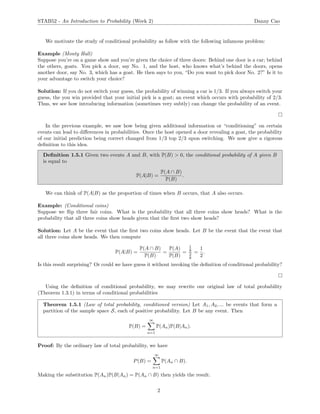 STAB52 Lecture Notes (Week 2) | PDF