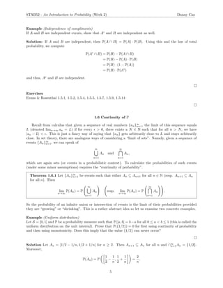 STAB52 Lecture Notes (Week 2) | PDF