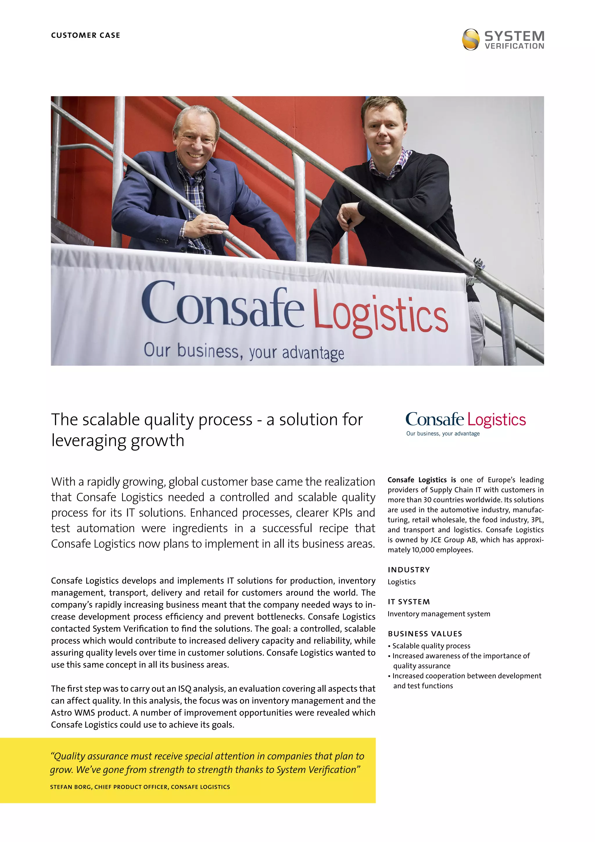 Case case Consafe Logistics eng | PDF