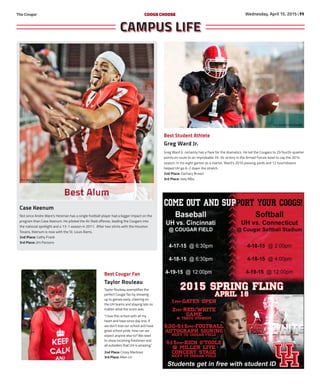 2015 The Cougar Coogs Choose | PDF