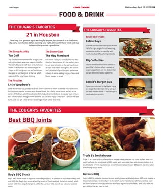 2015 The Cougar Coogs Choose | PDF