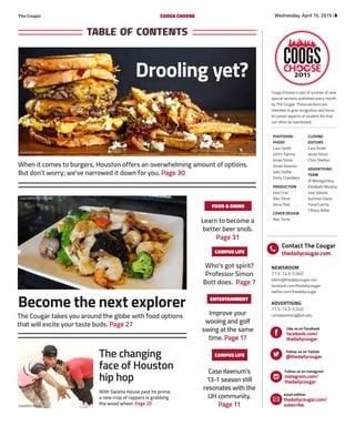 2015 The Cougar Coogs Choose | PDF