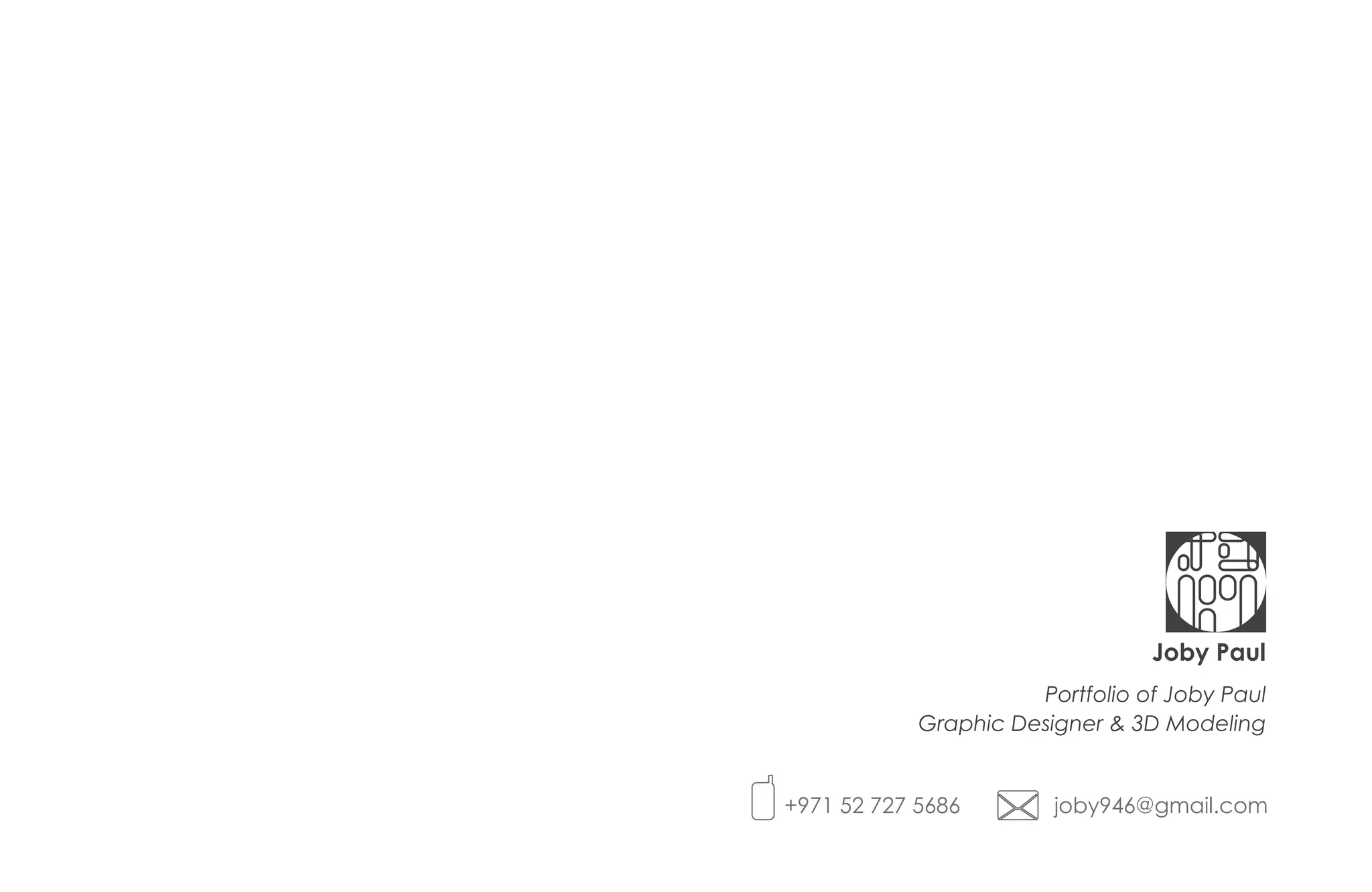 joby paul_portfolio 2016 | PPT