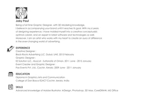 joby paul_portfolio 2016 | PPT