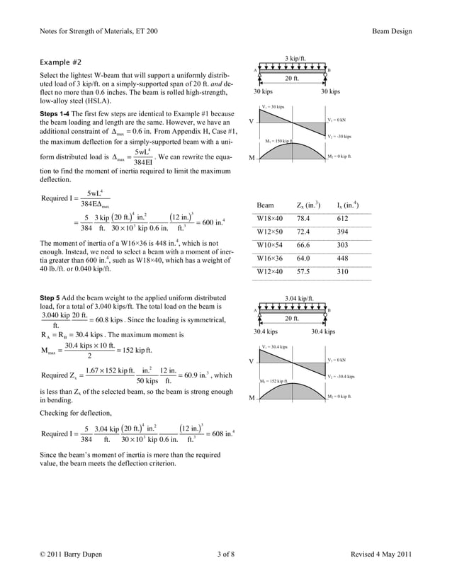 Beam Design | PDF
