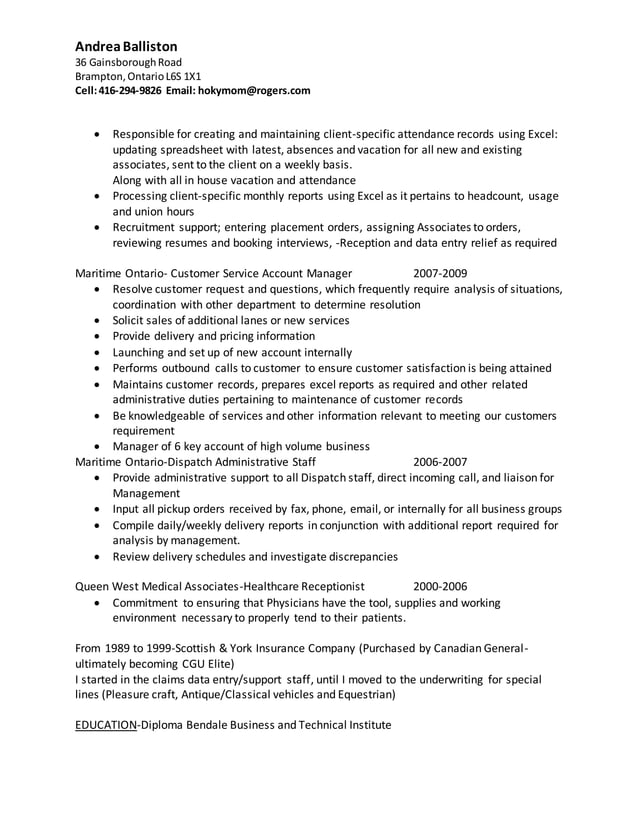 Andrea resume 2017 | DOCX | Business | Business and Finance