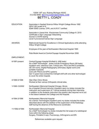 resume 2012 | PDF