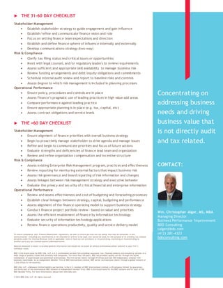 New CFO - First 100 Days - Alger v03 | DOCX