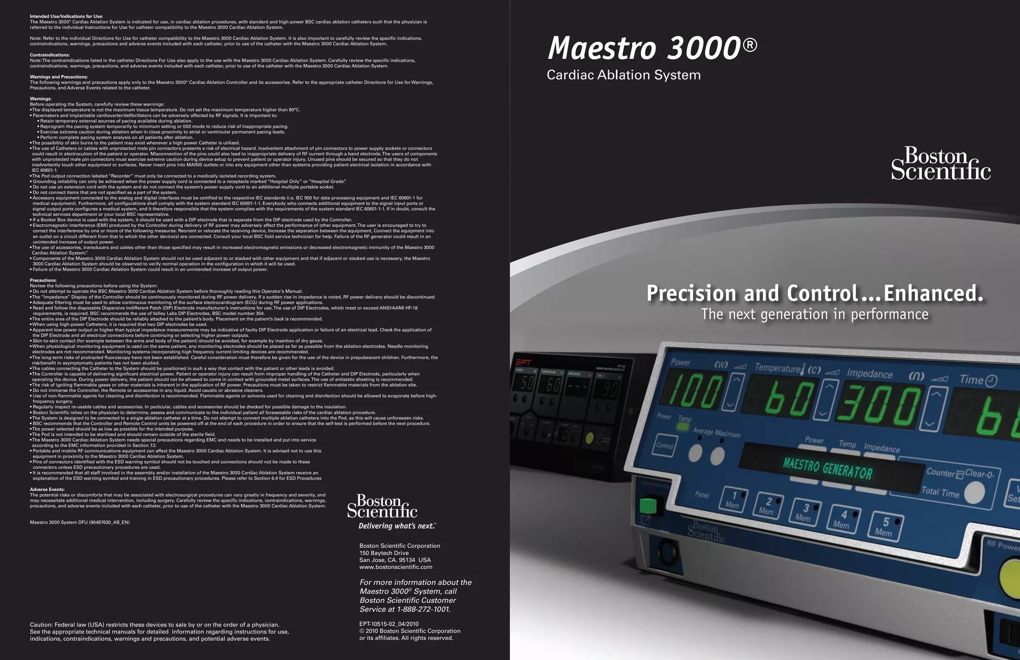 Boston Scientific Maestro 3000 | PDF