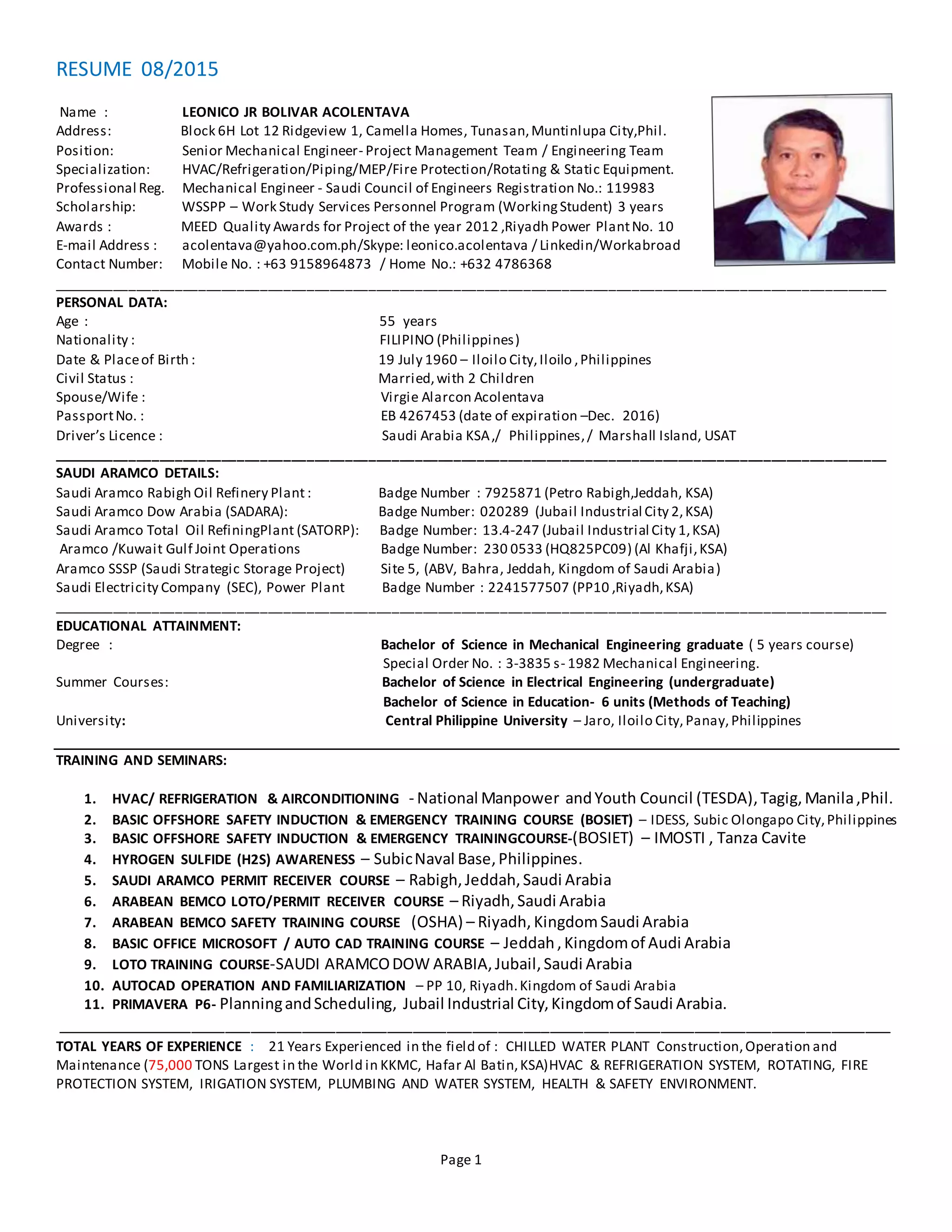 RESUME-LEONICO ACOLENTAVA JR | DOCX