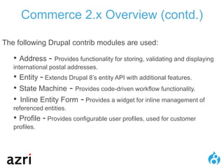 Drupal 8 & Commerce 2.x insights | PPT