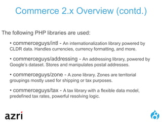 Drupal 8 & Commerce 2.x insights | PPT
