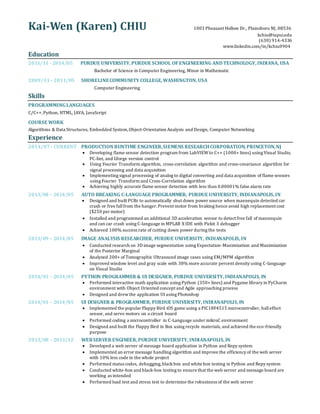 KaiWenCHIU_Resume | PDF