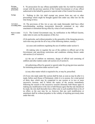 STATE_EMBLEM_ACT2005 | PDF | Hinduism | Religion & Spirituality