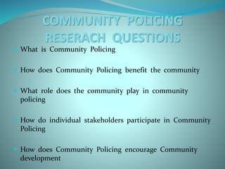 community policing slides | PPTX