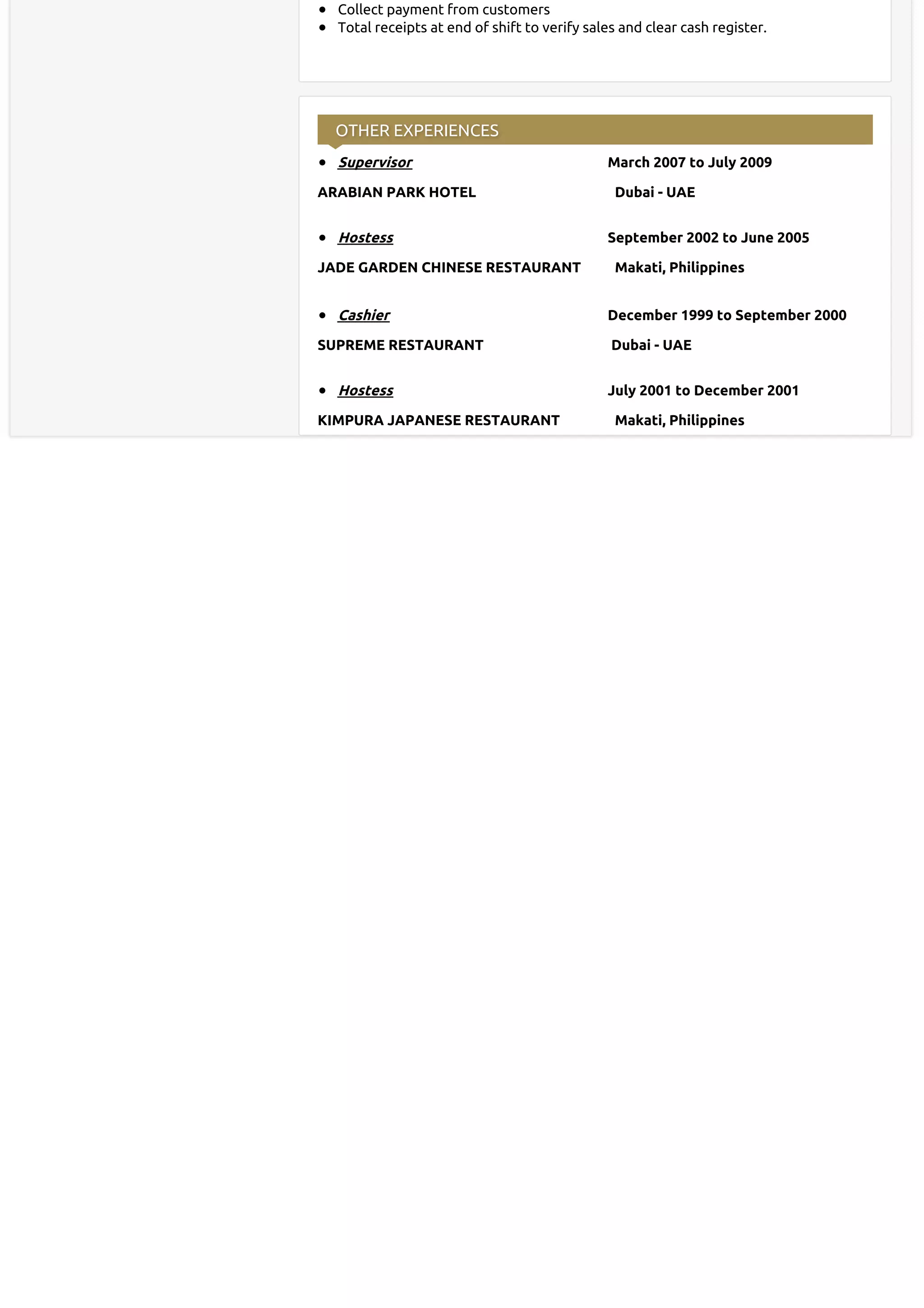 Marisa updated cv 2017 | PDF