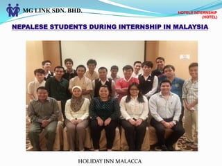 INTERNSHIP-PRESENTATION TO HOTEL.. 08.03.2016