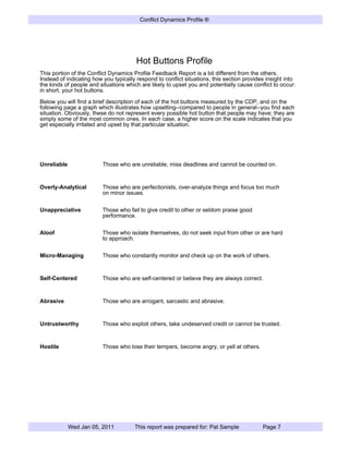 CDP-Conflict Dynamics Profile 2 | PDF